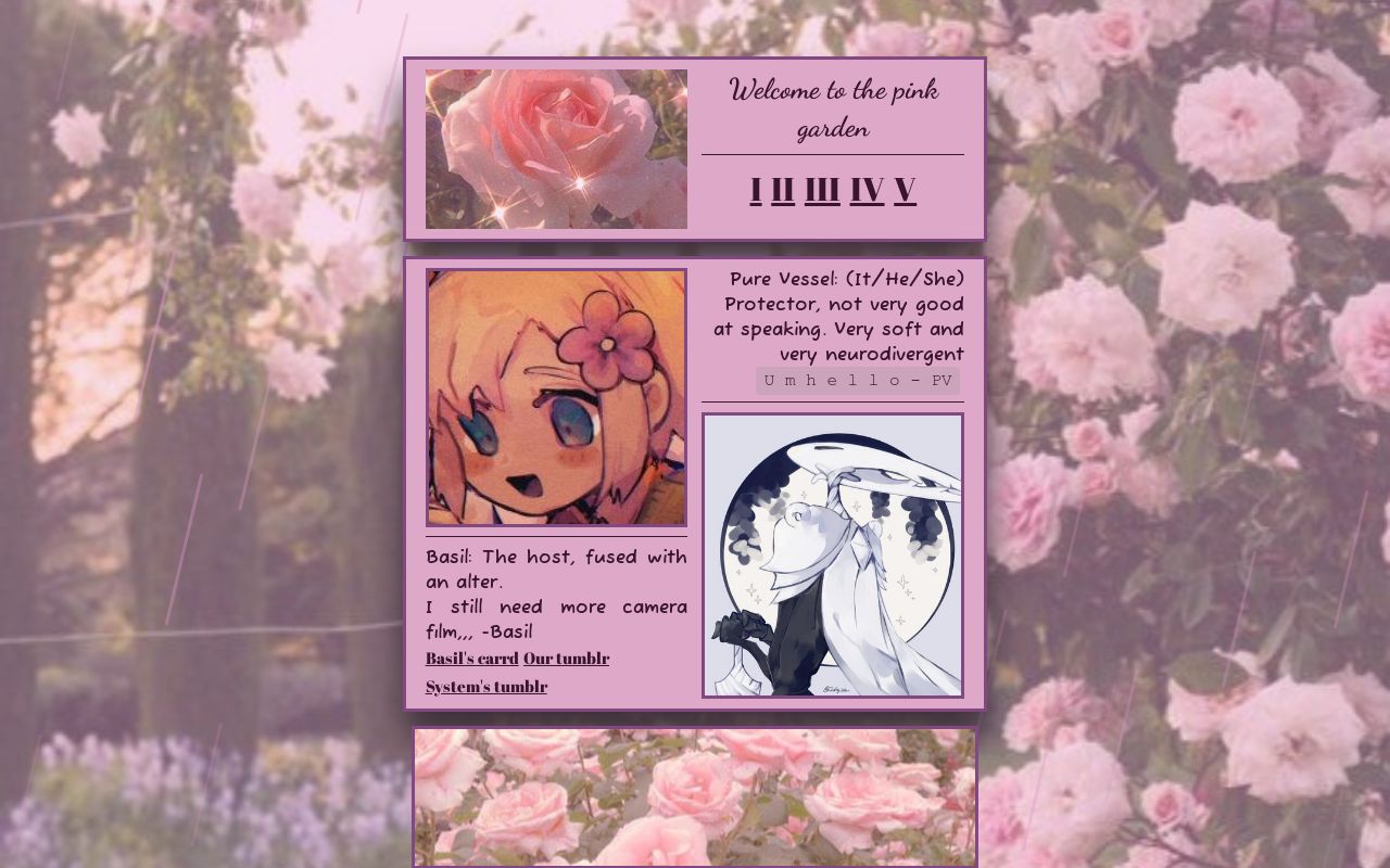 Pink Garden Alter card!